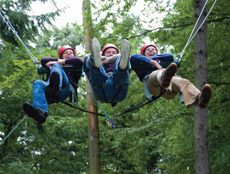 3g Swing, Fan Descender & Zip Wire For Two | Blogpedia